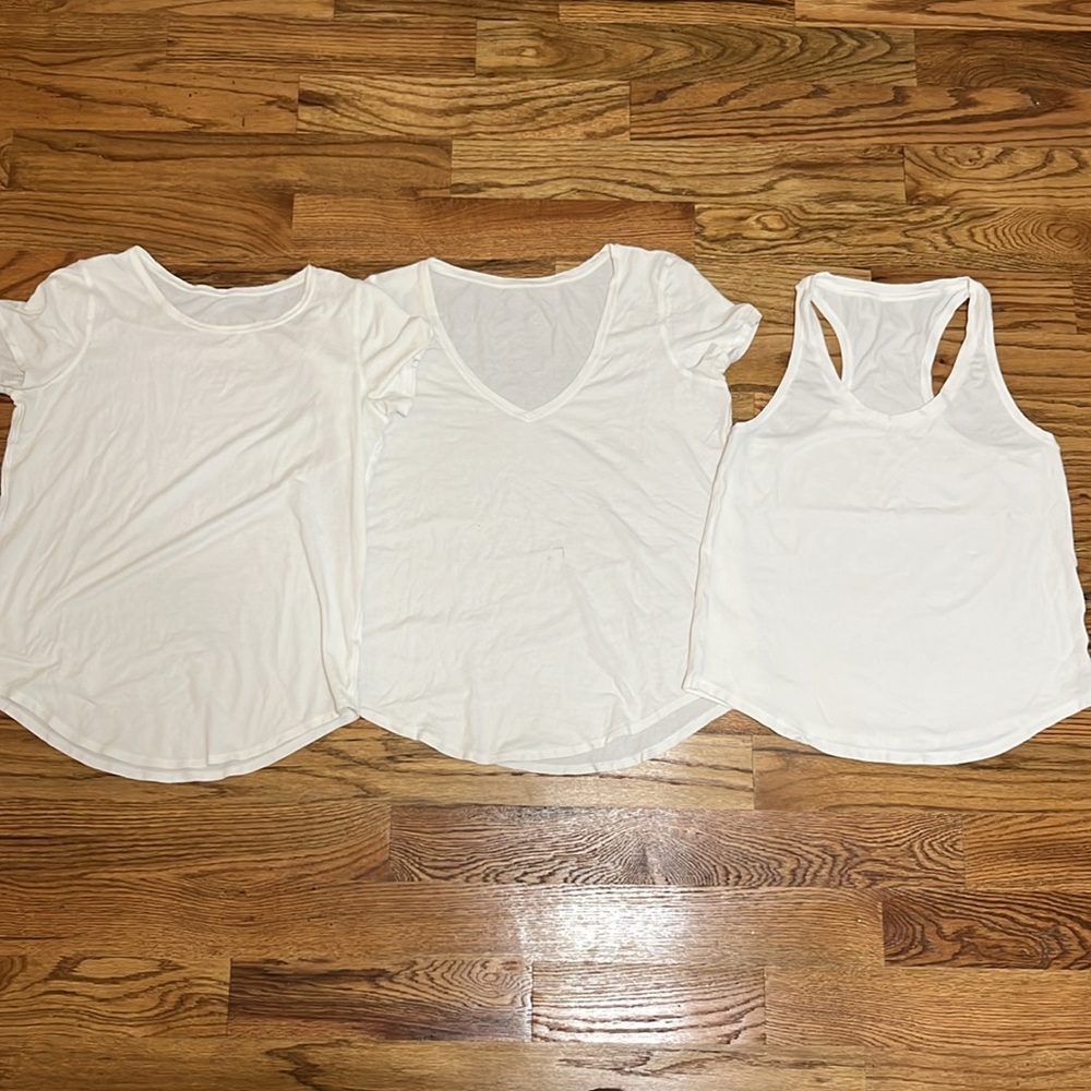 Lululemon All White Tops - Gem
